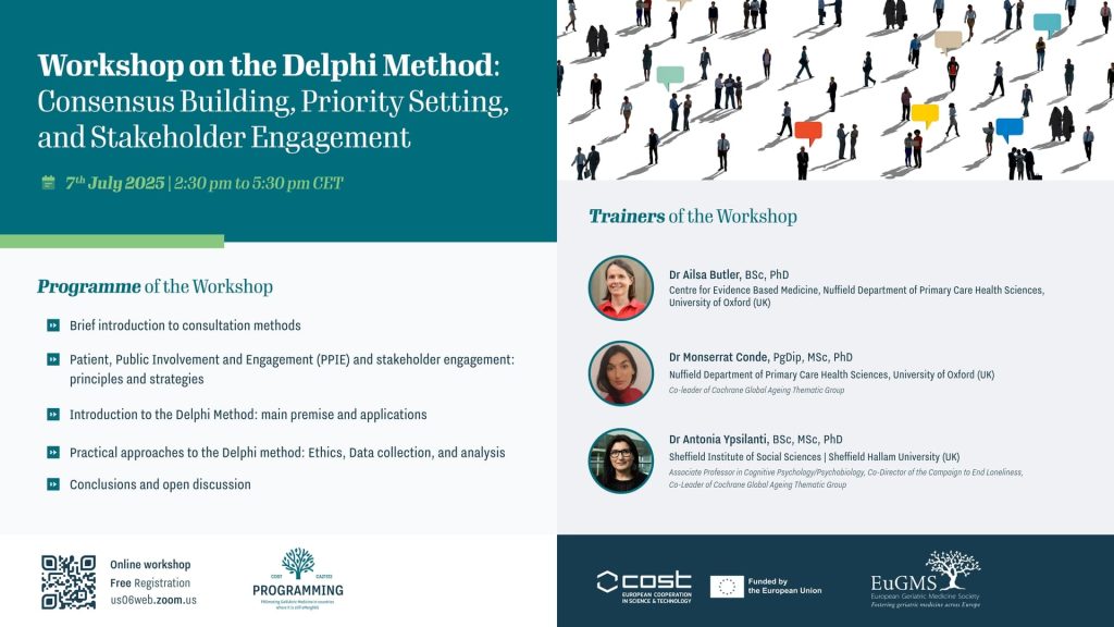 Workshop on the Delphi Method: Consensus Building, Priority Setting, and Stakeholder Engagement ...